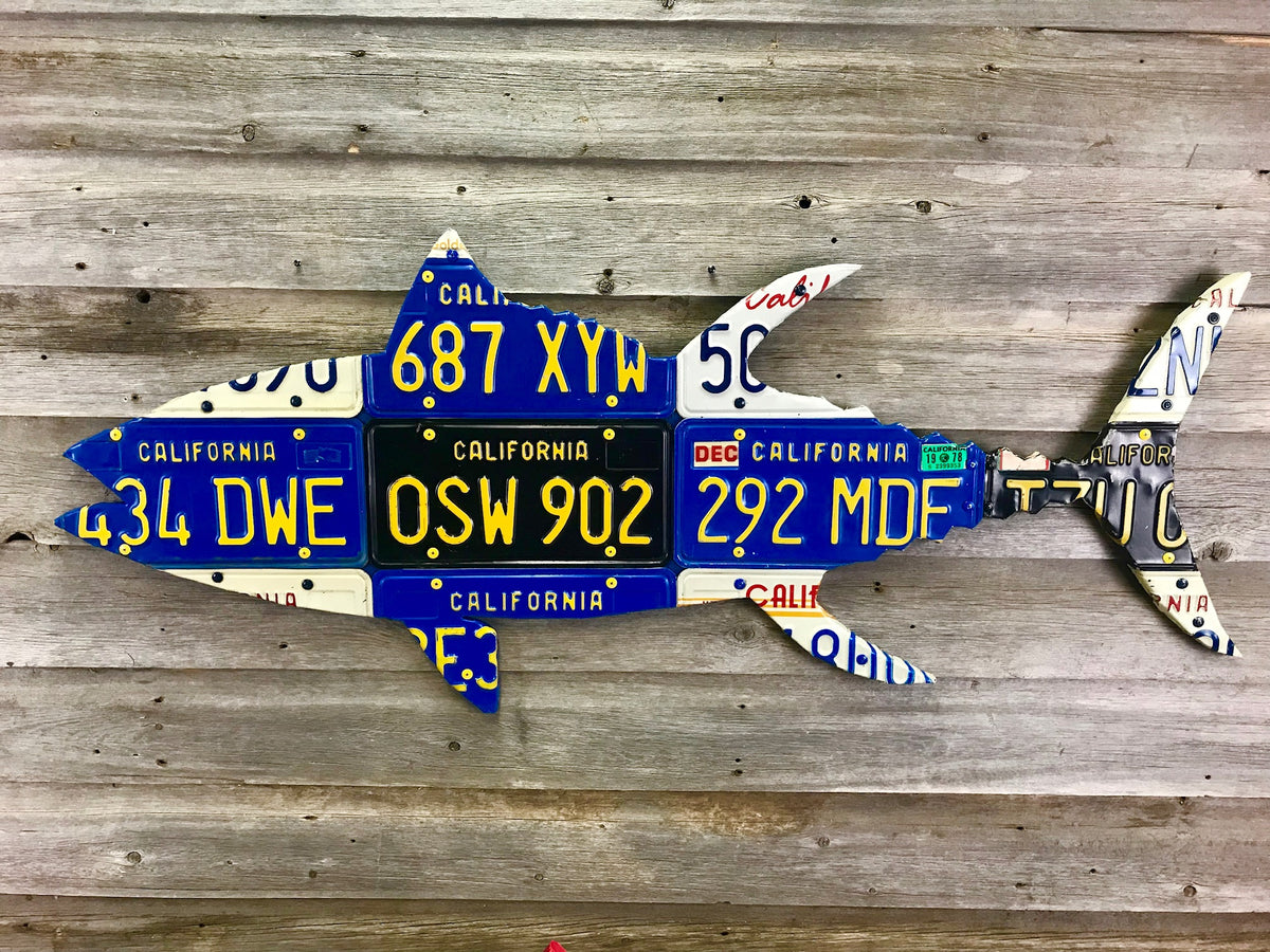Tuna License Plate Art– Cody's Fish