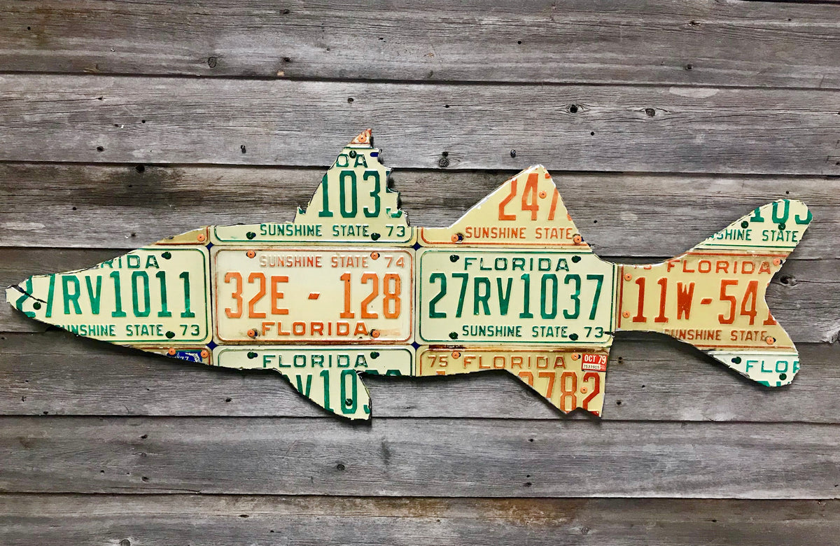 Snook License Plate Art– Cody's Fish