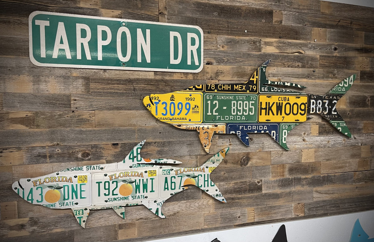 Tarpon License Plate Art– Cody's Fish