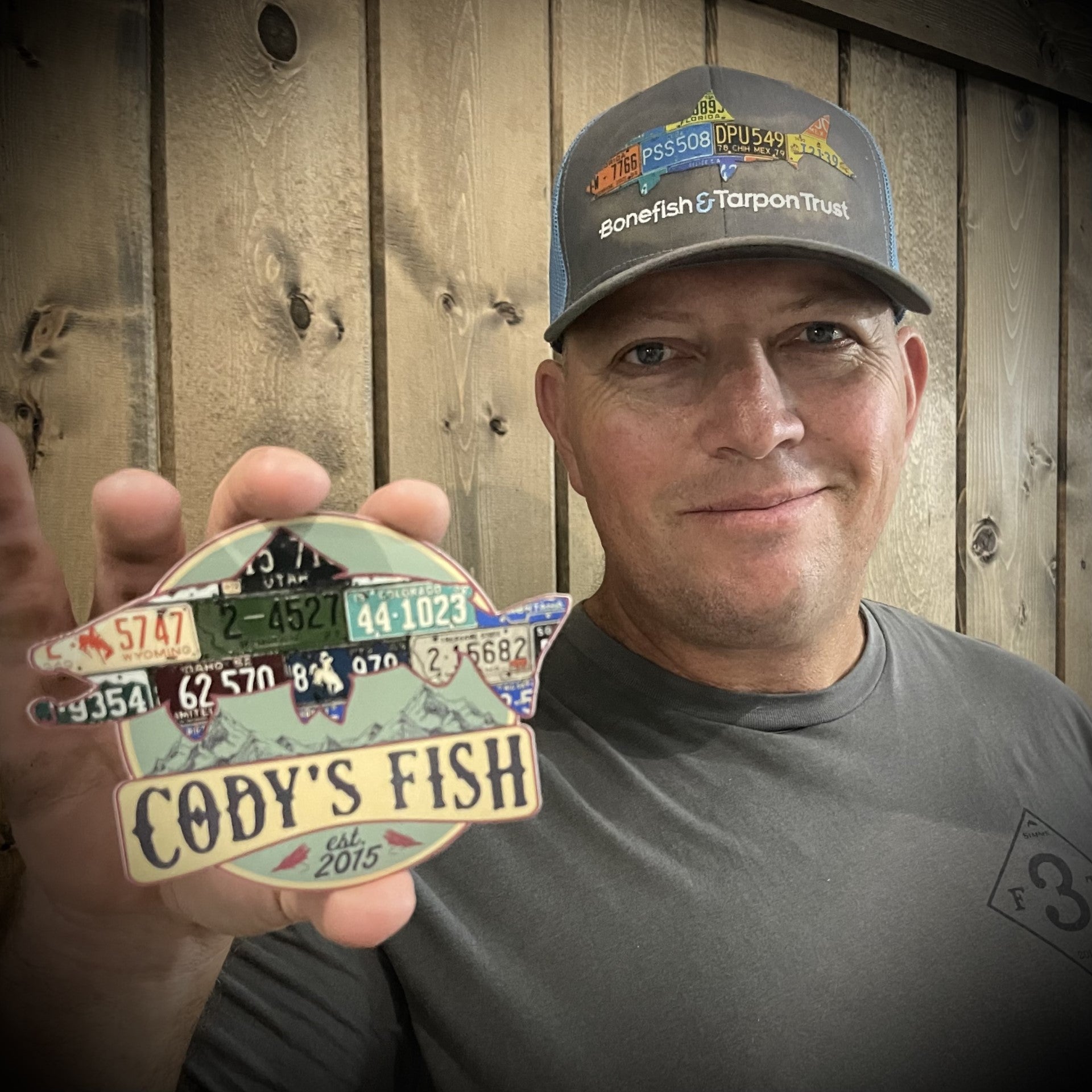 Brown Trout License Plate Art– Cody's Fish