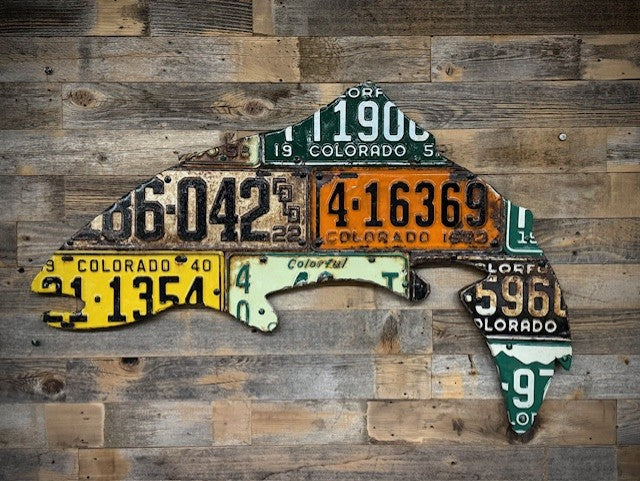 Colorado Antique Trout License Plate Art - Ready-To-Ship– Cody's Fish