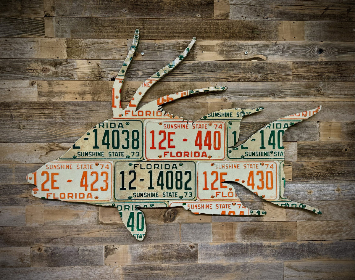 Florida Vintage 1970's Hogfish License Plate Art - Ready-To-Ship– Cody ...