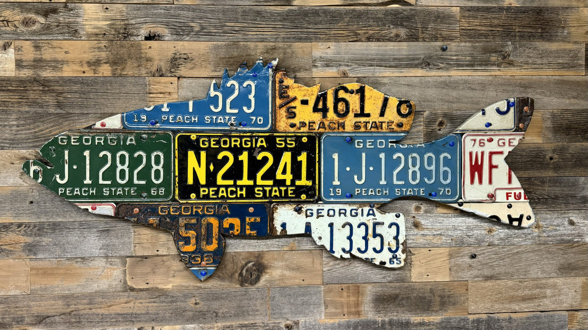 Georgia Smallmouth Bass License Plate Art – Cody's Fish