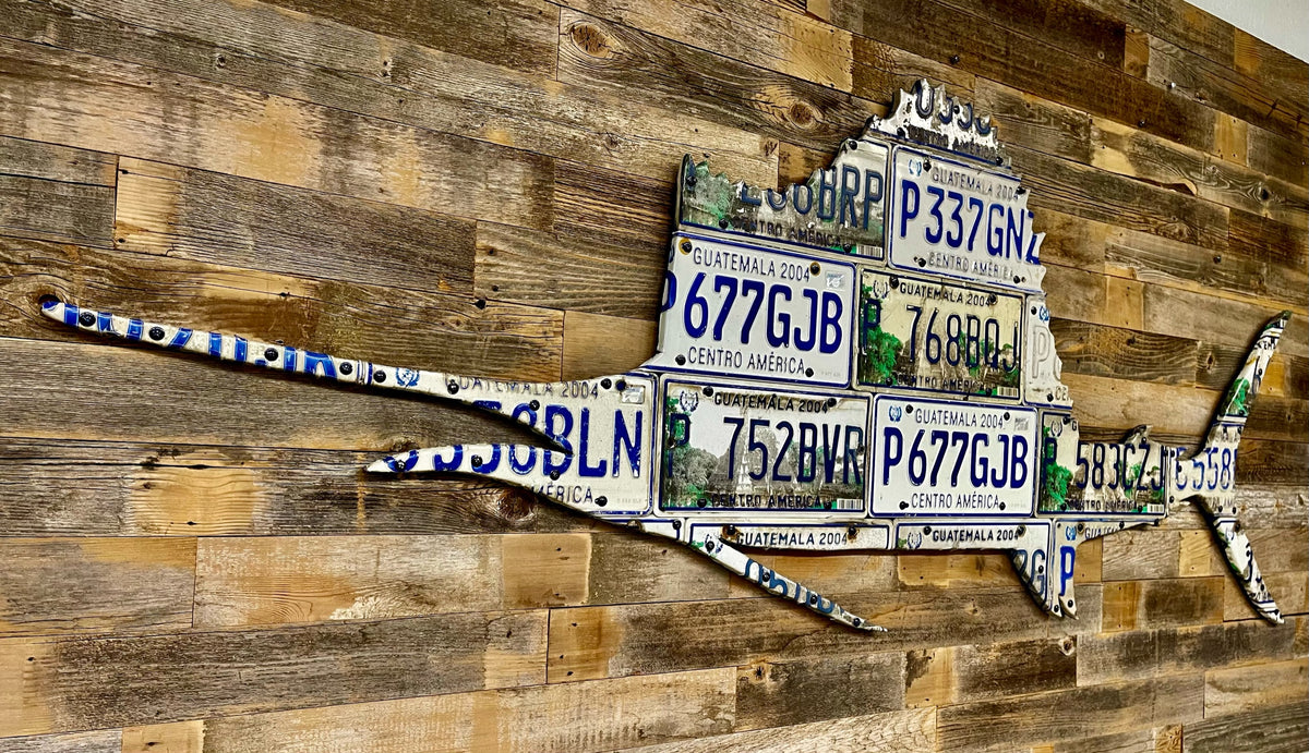 Guatemala Sailfish License Plate Art– Cody's Fish
