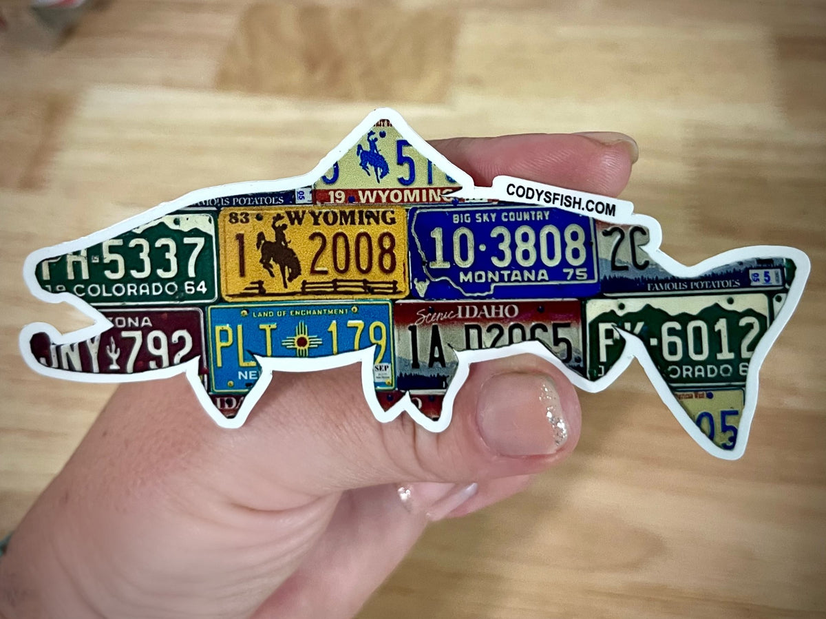 Brown Trout License Plate Art– Cody's Fish
