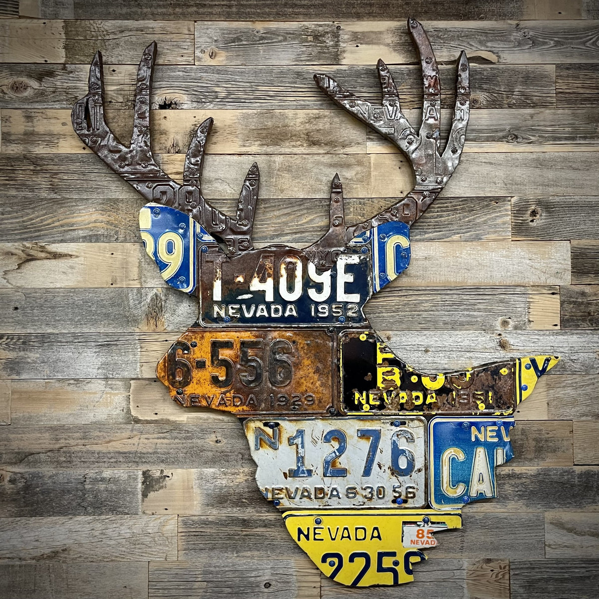 Nevada Antique Deer License Plate Art – Cody's Fish