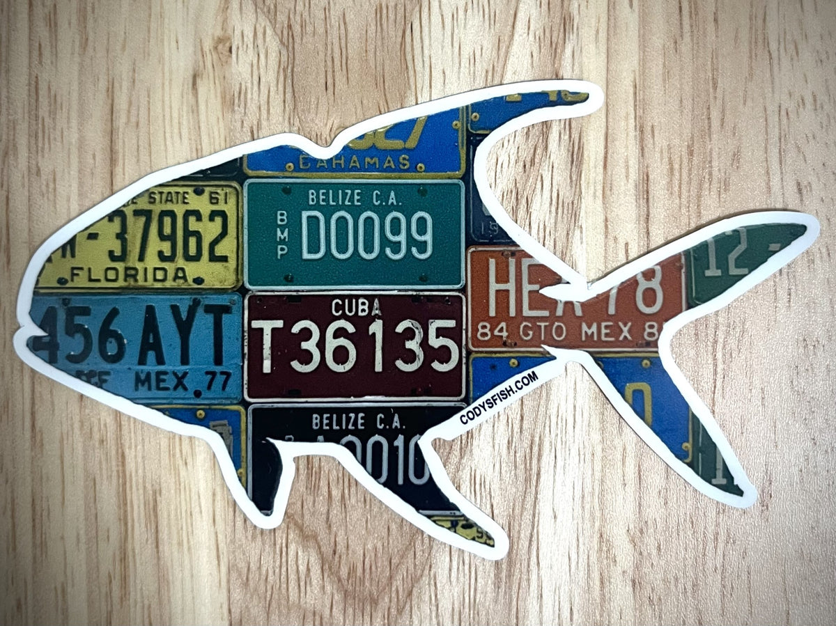 World Tour Permit Sticker – Cody's Fish