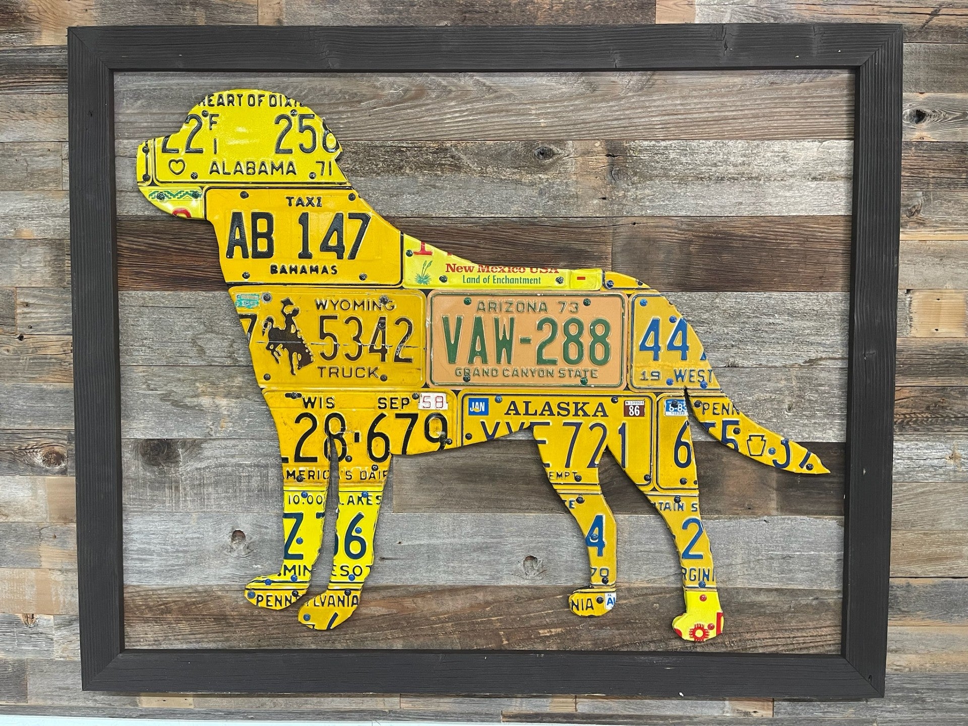 Hunting Dog License Plate Art– Cody's Fish