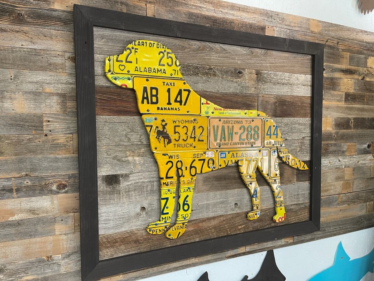 Hunting Dog License Plate Art– Cody's Fish