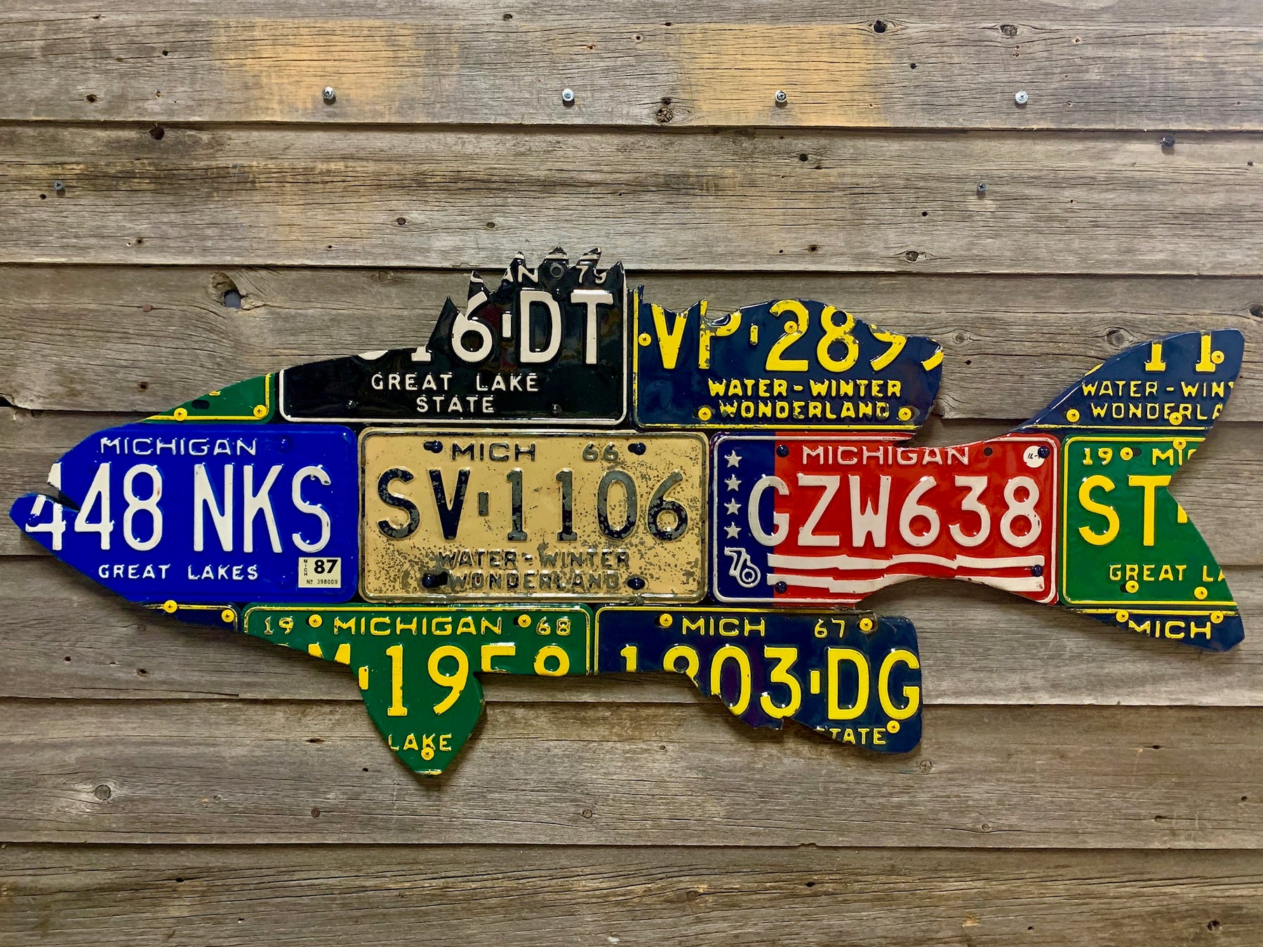 Bass License Plate Art– Cody's Fish