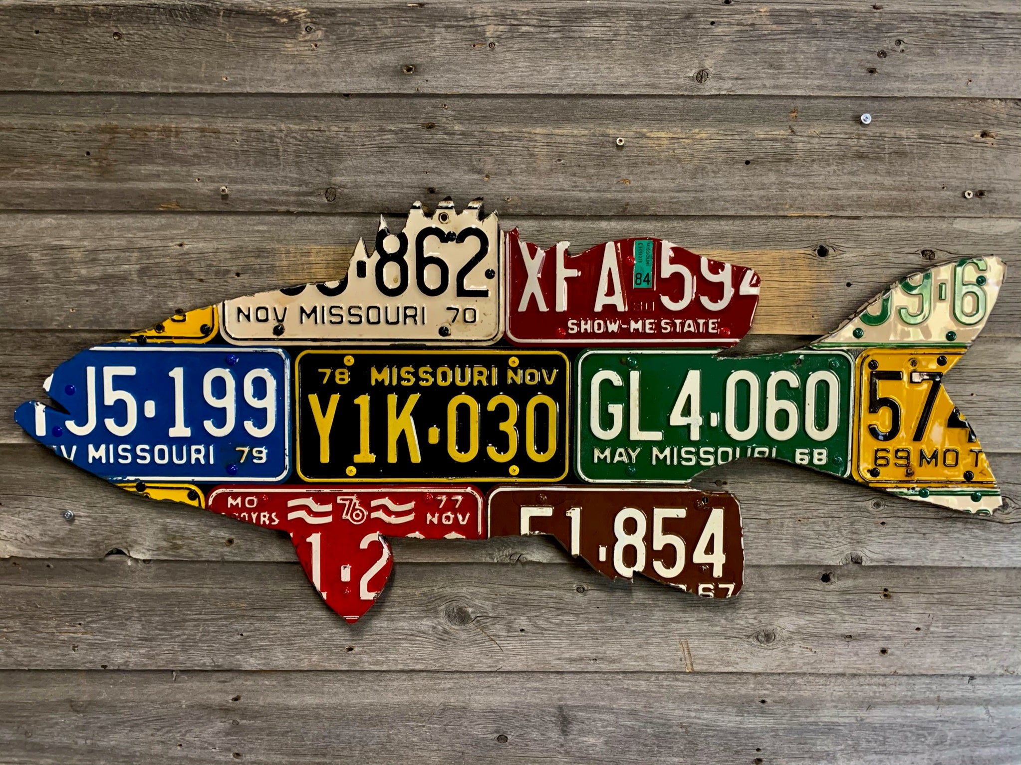 Bass License Plate Art– Cody's Fish