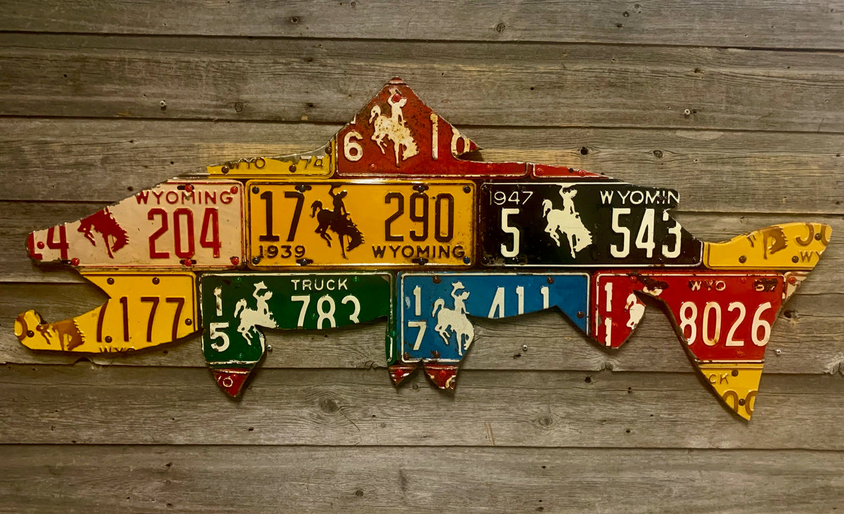 Brown Trout License Plate Art– Cody's Fish