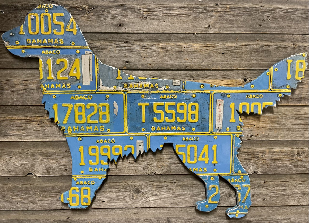 Hunting Dog License Plate Art– Cody's Fish