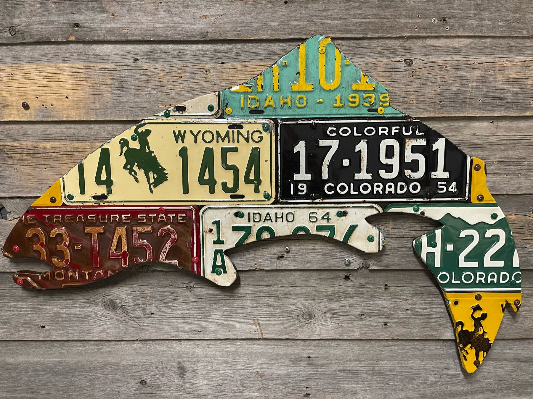Trout License Plate Art– Cody's Fish