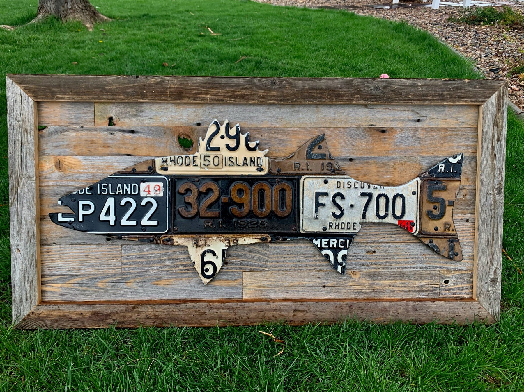 Bass License Plate Art– Cody's Fish