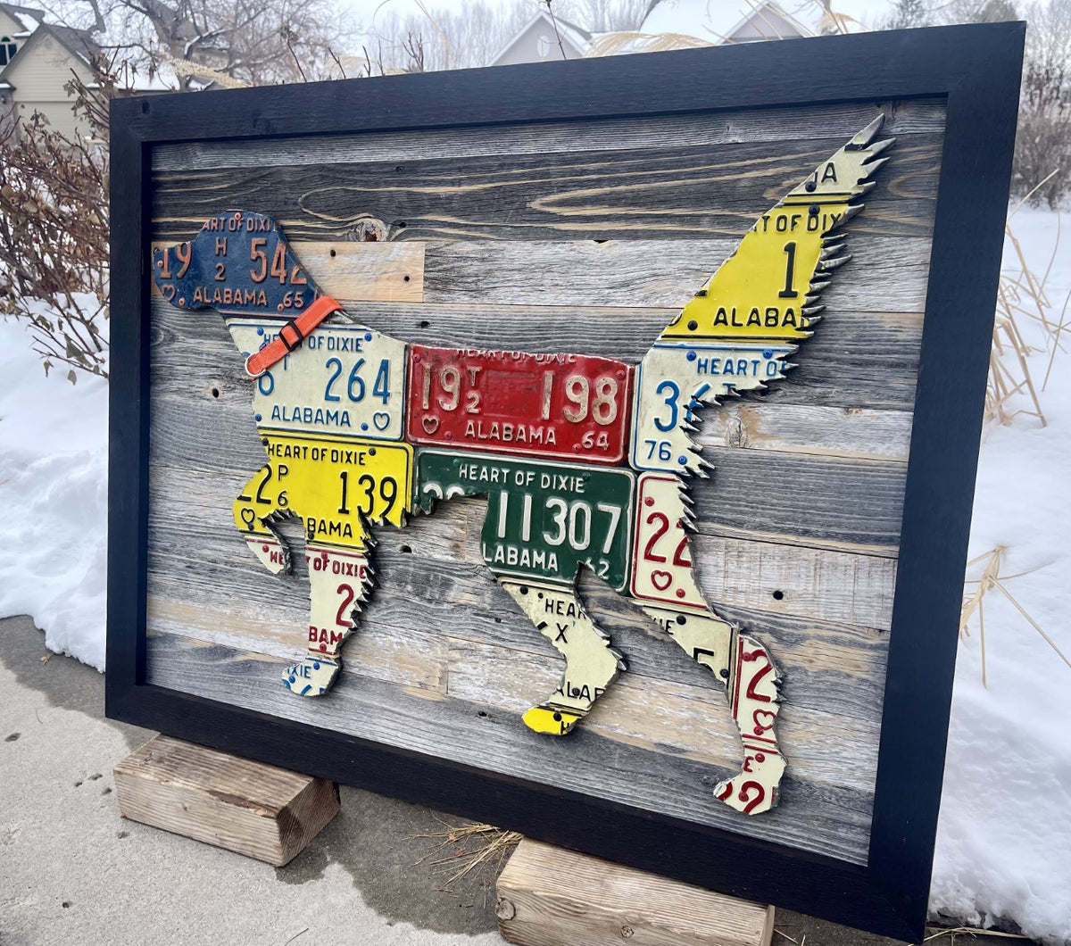 Hunting Dog License Plate Art– Cody's Fish