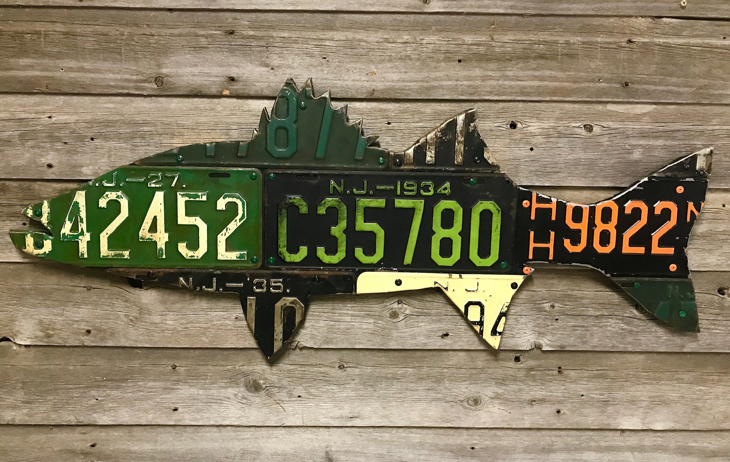 Bass License Plate Art– Cody's Fish