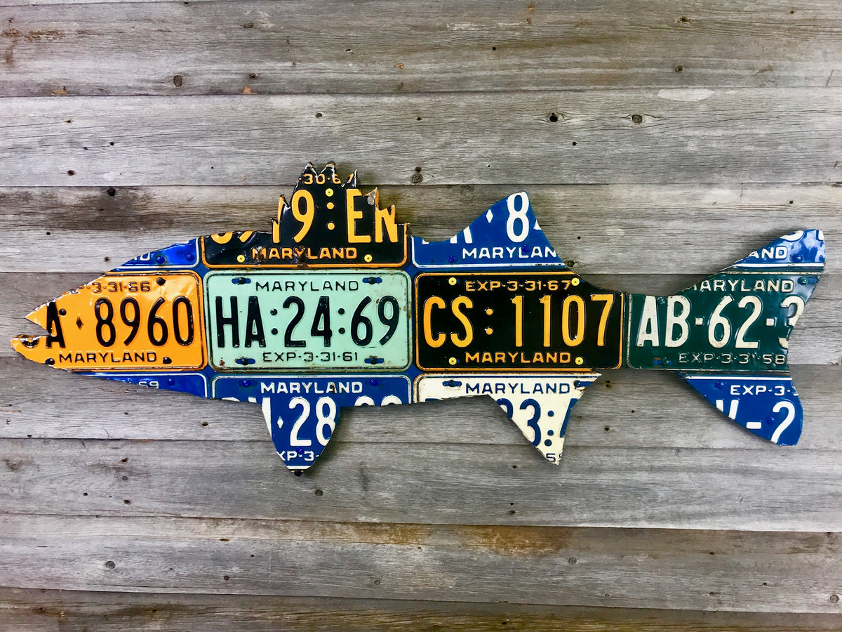 Bass License Plate Art– Cody's Fish