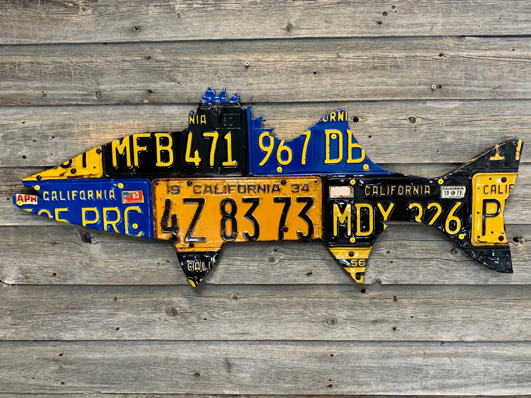 Bass License Plate Art– Cody's Fish