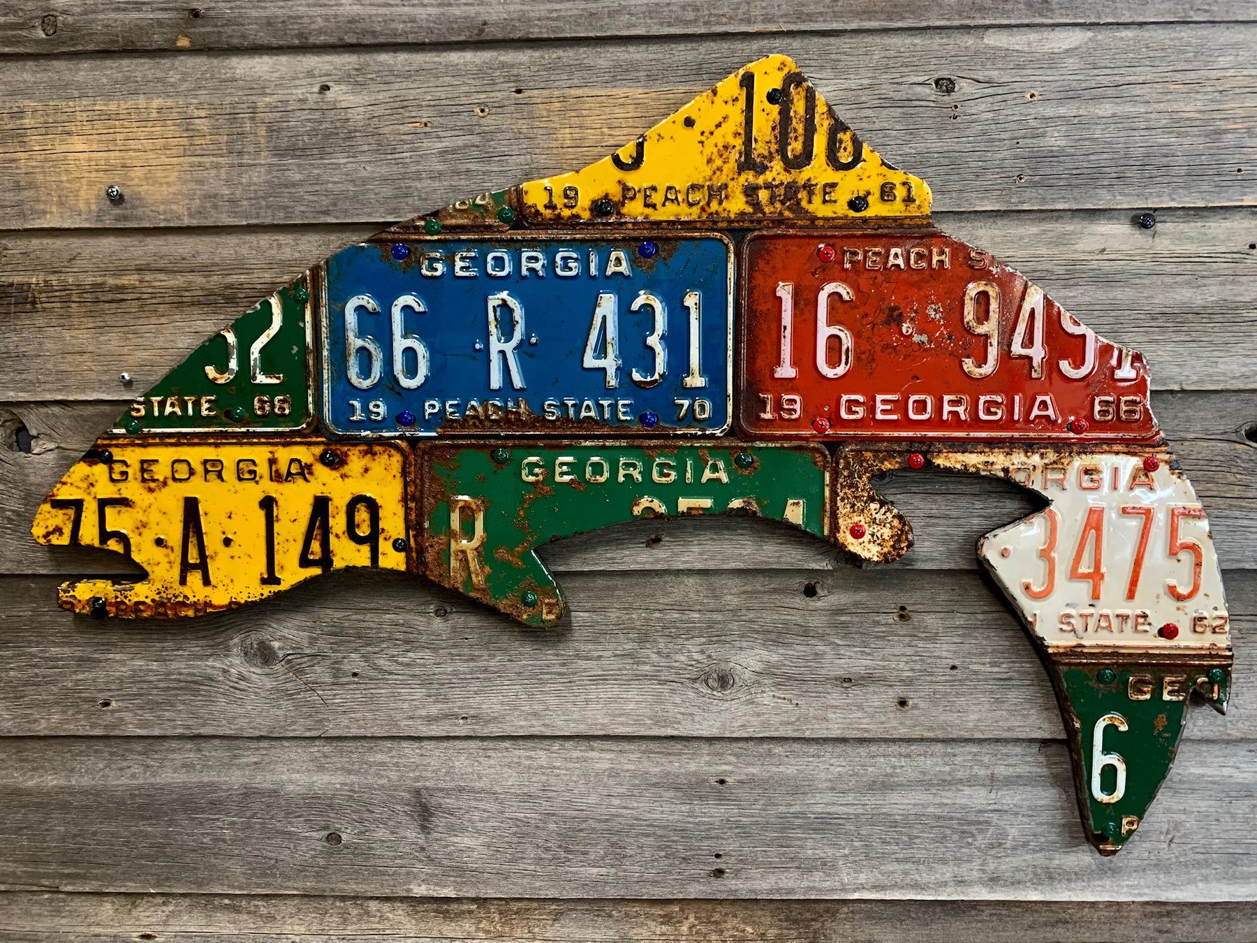 Trout License Plate Art– Cody's Fish