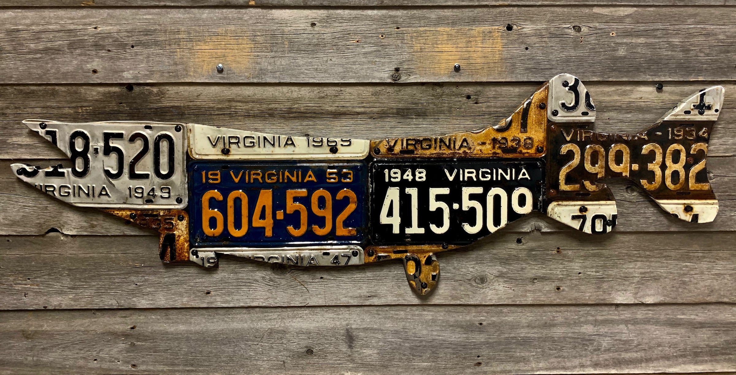 Pike & Muskie License Plate Art– Cody's Fish