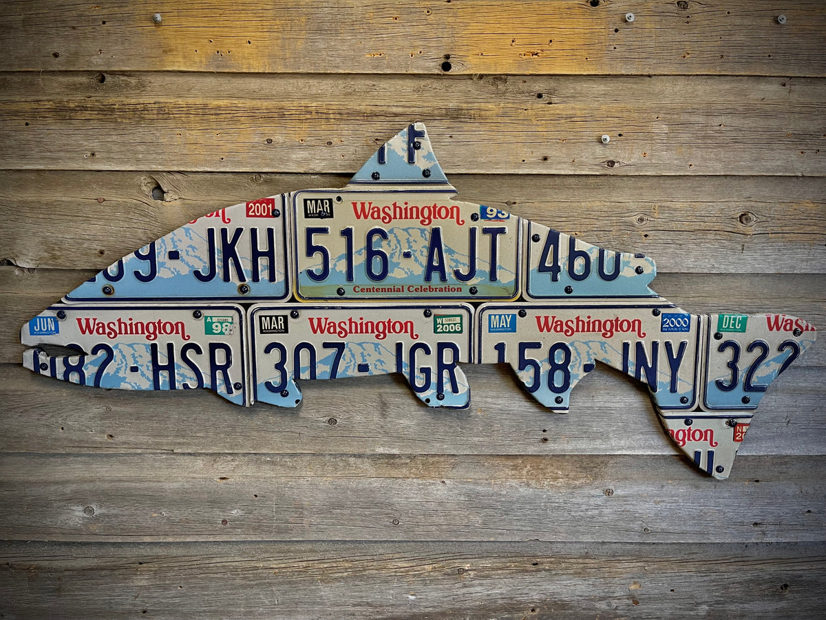 Washington Steelhead License Plate Art– Cody's Fish