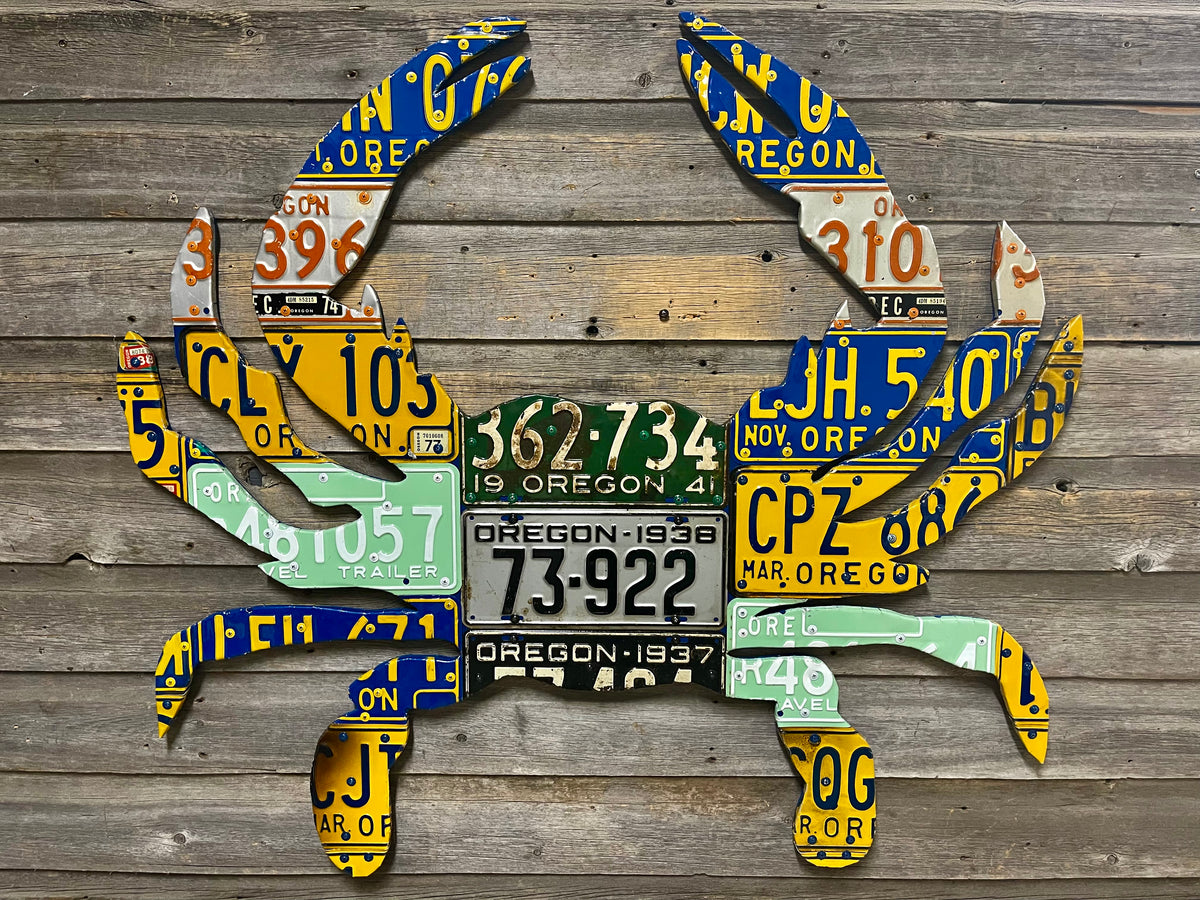Oregon Crab License Plate Art – Cody's Fish