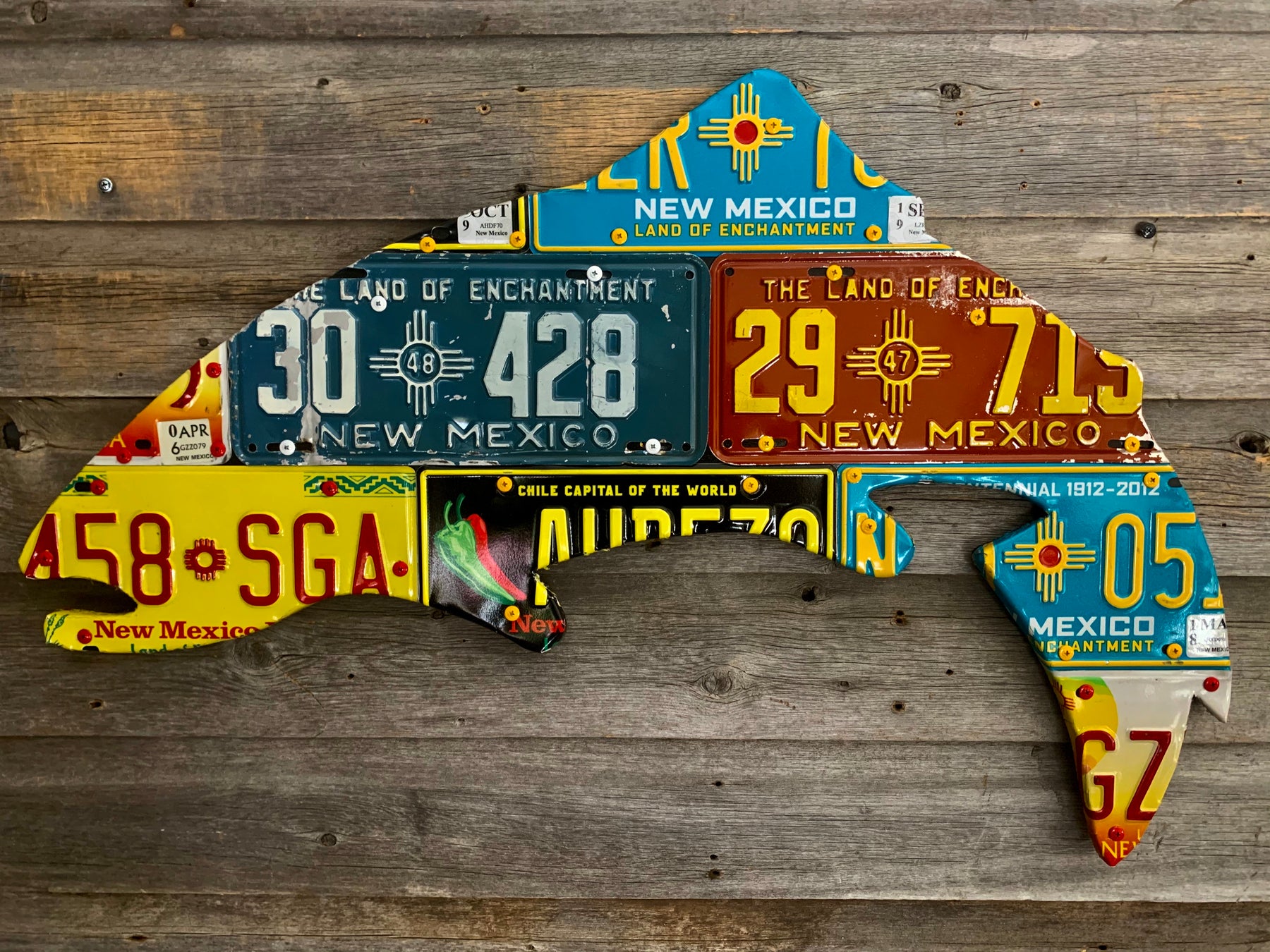 Trout License Plate Art– Cody's Fish