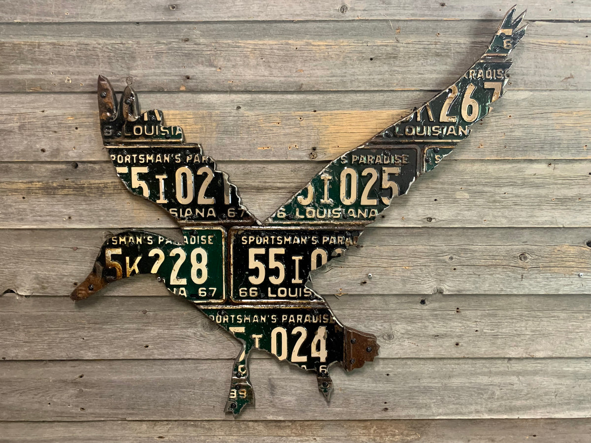 Louisiana Antique Duck License Plate Art– Cody's Fish