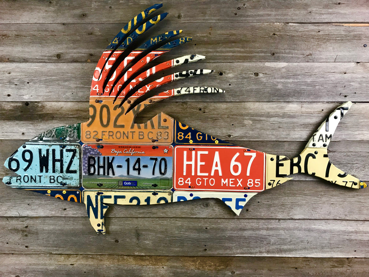 Mexico Roosterfish License Plate Art– Cody's Fish