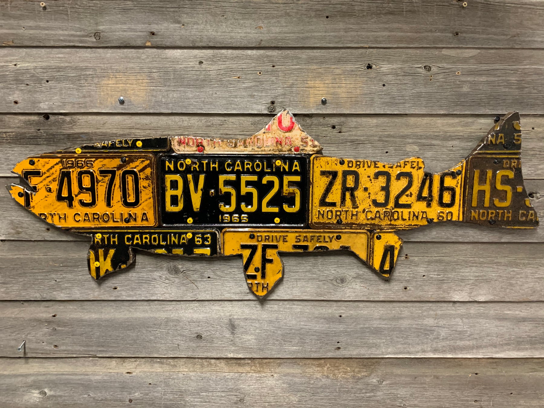 Trout License Plate Art– Cody's Fish